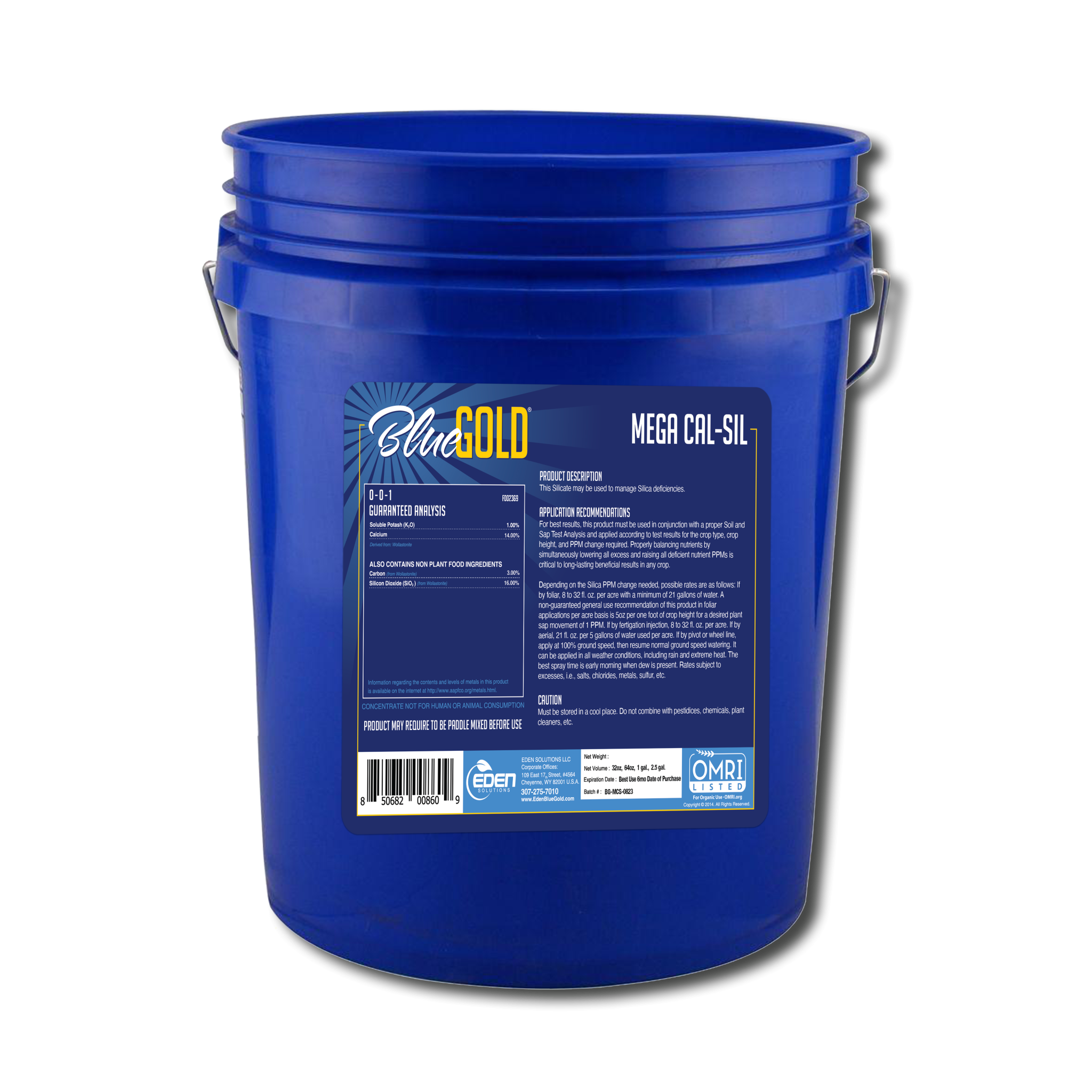 BlueGold® Mega Cal-Sil (OMRI Listed Calcium Silicate) – BlueGold® by ...