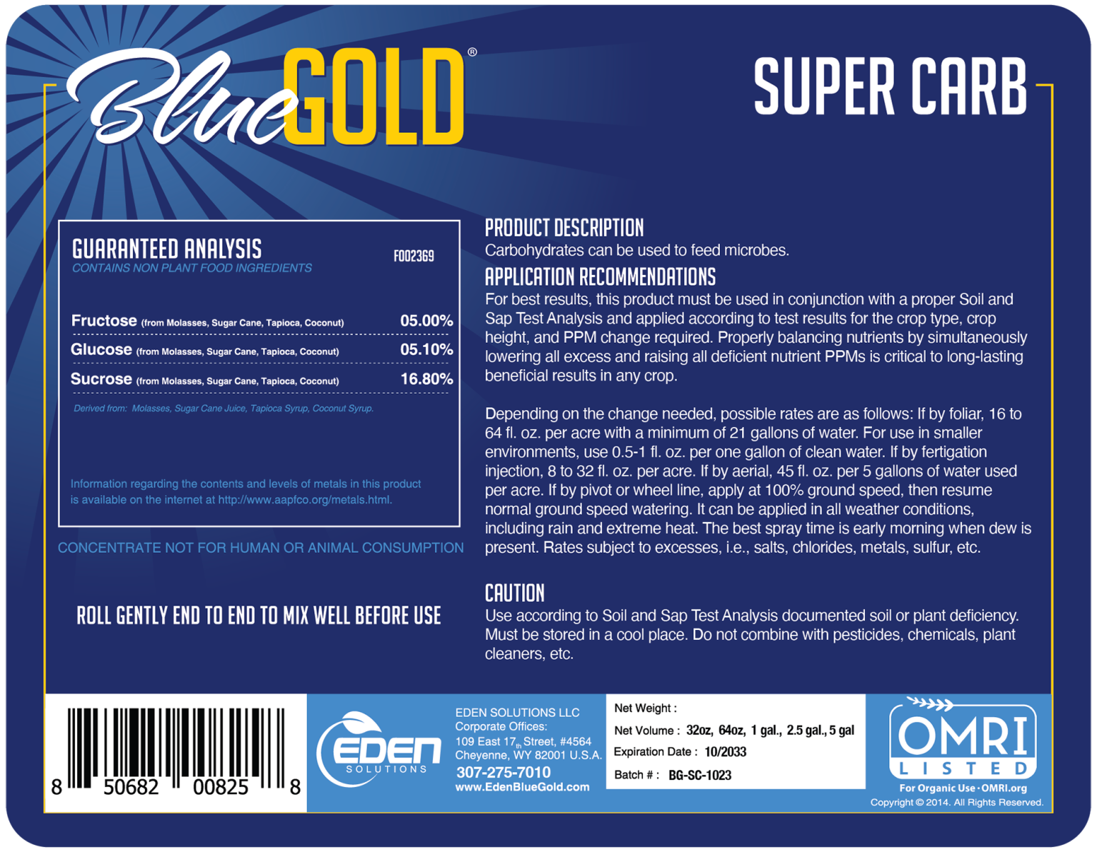 BlueGold® Super Carb (OMRI-Listed) – BlueGold® by Eden Solutions