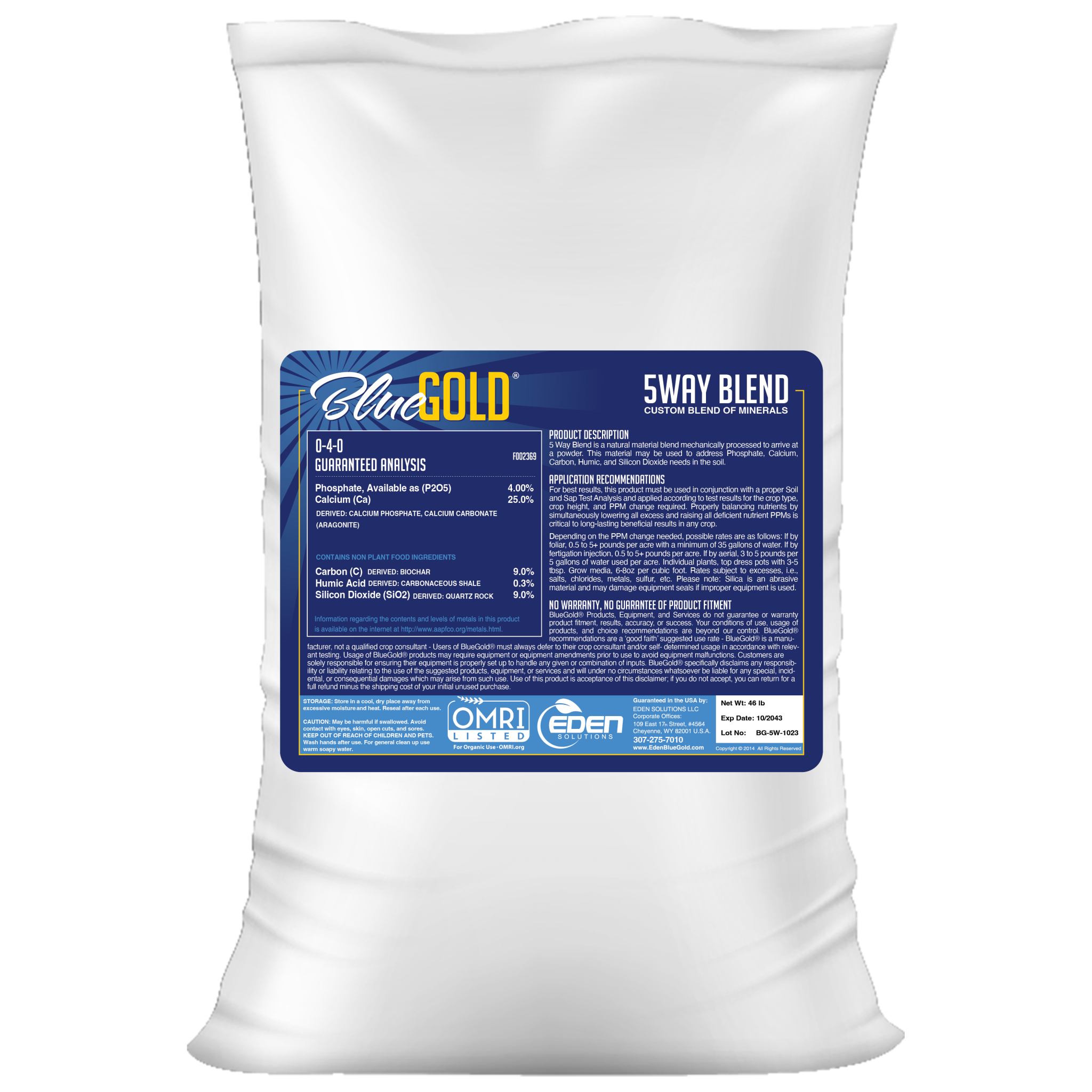 BlueGold® 5-Way Blend [Injectable Mineral] (OMRI Listed) – BlueGold® by ...